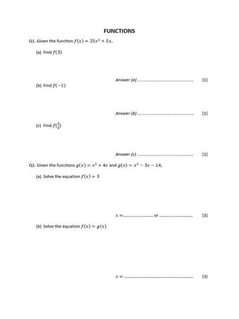 Grade 9 Functions Paper 4 Revision Pdf