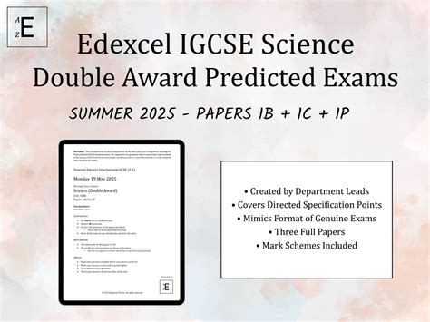 Summer 2025 Igcse Science Double Award Predicted Exams Papers 1b 1c And 1p Teaching Resources