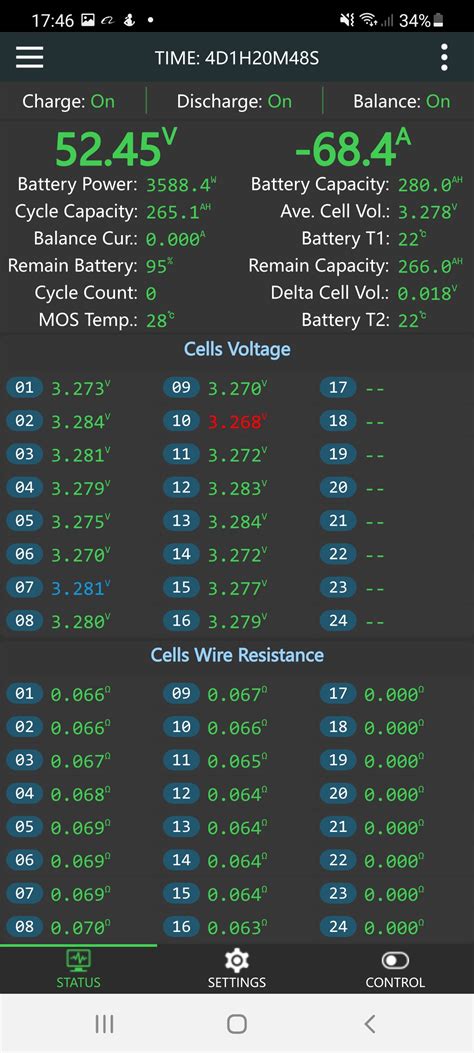 High Voltage Alarm Every Time Jkbms Starting A Cell Ovp And Balance · Louisvdw Dbus