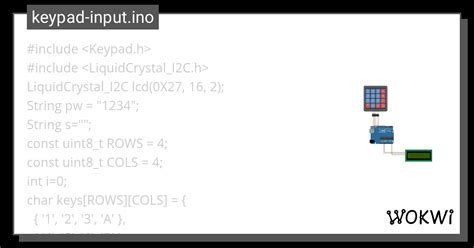 Keypad O Copy Wokwi Esp32 Stm32 Arduino Simulator