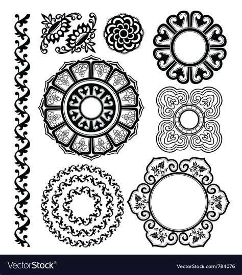 Classical Floral Pattern Design Royalty Free Vector Image