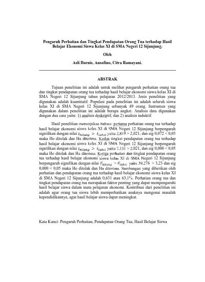 Top Pdf Hasil Data Penelitian Tingkat Ekonomi Orang Tua