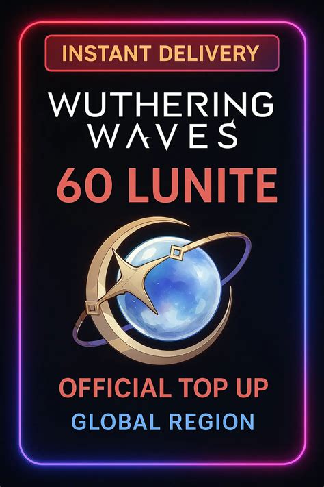 ซื้อ Wuthering Waves 60 Lunites เติมเงิน