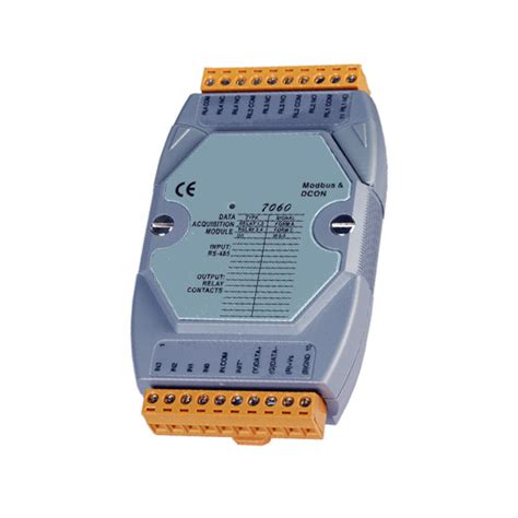 Asio 7060d 4ch Digital Input Counter 4ch Relay Output Module Modbus