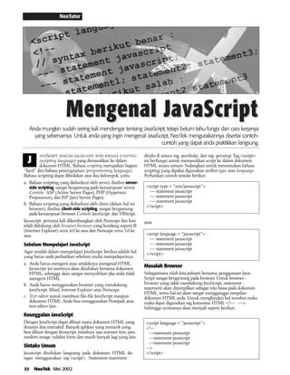 Mengenal Javascript PDF