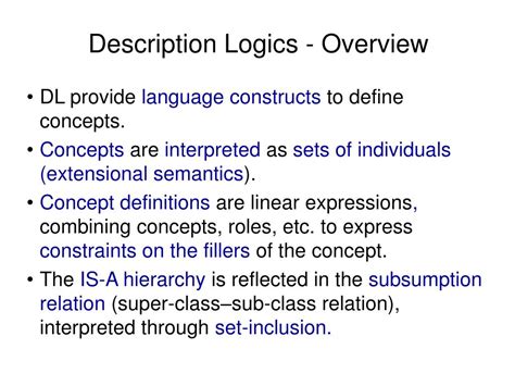 Ppt 74419 Artificial Intelligence 2004 Description Logics
