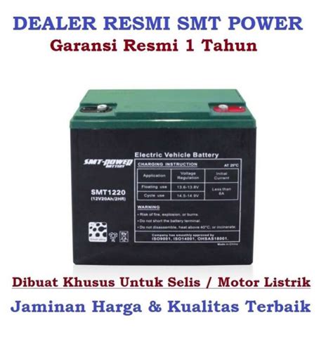 Promo Aki Accu Battery Baterai Kering Sepeda Listrik V Ah Dzf Diskon Diskon Di