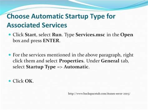 fix itunes error 2005 ppt
