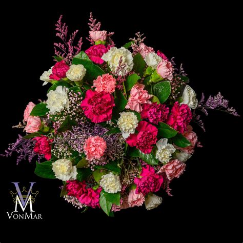 Dancing Dianthus Signature Bouquet Von Mar Boutique