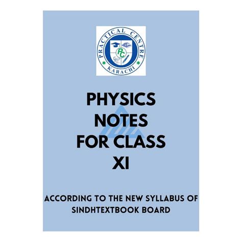 Physics Notes For Class 11 Practical Centre Maryam Academy Booksellers