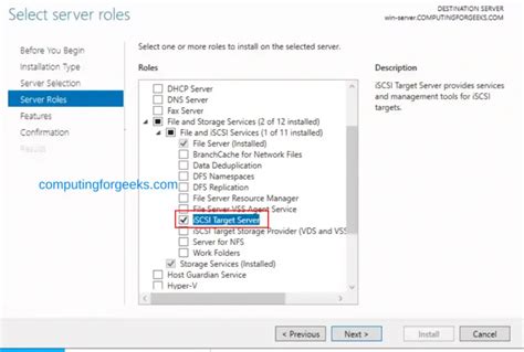 Configure ISCSI Target Initiator On Windows Server ComputingForGeeks