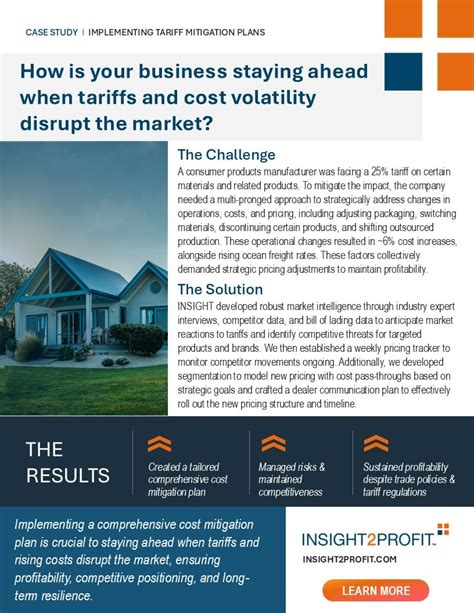 Implementing Tariff Mitigation Plans Insight2profit