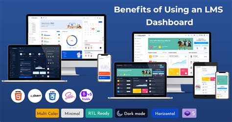 Benefits Of Using An Lms Dashboard Template Admin Dashboard