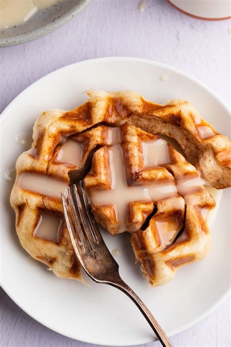Cinnamon Roll Waffles (Easy Recipe) - Insanely Good