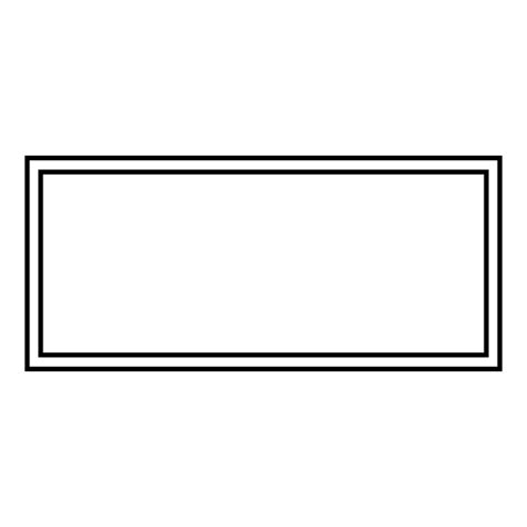 Double Rectangle Frame Svg Files Frame Cut Files Shape Svg Vector Border Vector Rectangle Svg