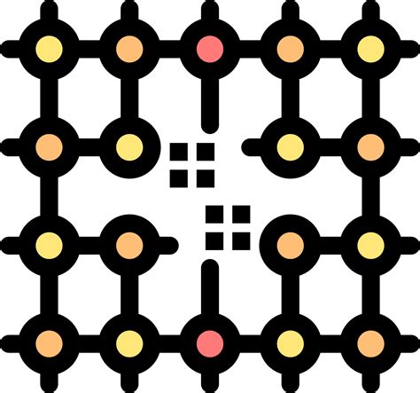 Chip Connection Electricity Grid Material Flat Color Icon Vector Icon Banner Template 19126175