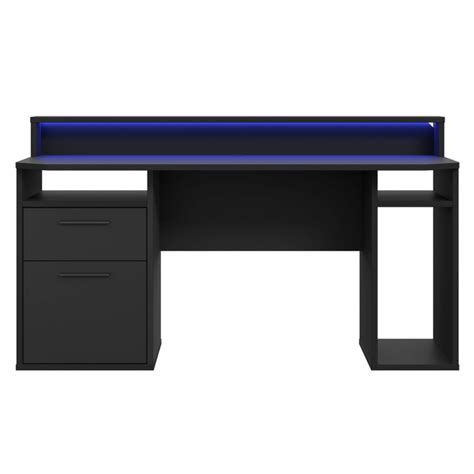 Компютерний стіл з Led підсвічуванням шафкою та висувною шухлядою купити онлайн на Rozetka