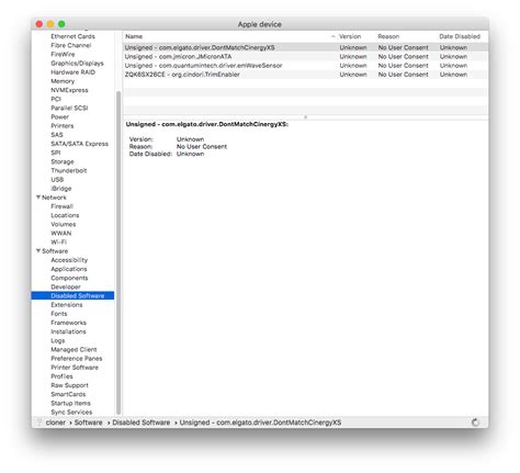 Macos No User Consent For Disabled Software Ilidalt
