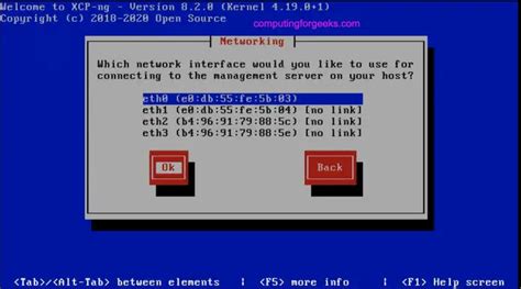 Install Xcp Ng 82 Virtualization Platform Step By Step With Screenshots Computingforgeeks