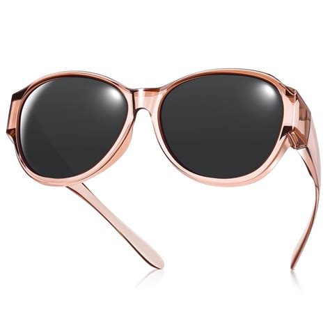 Tinhao Polarized Sunglasses Over Glasses Wrap Around Cat Eye Sun