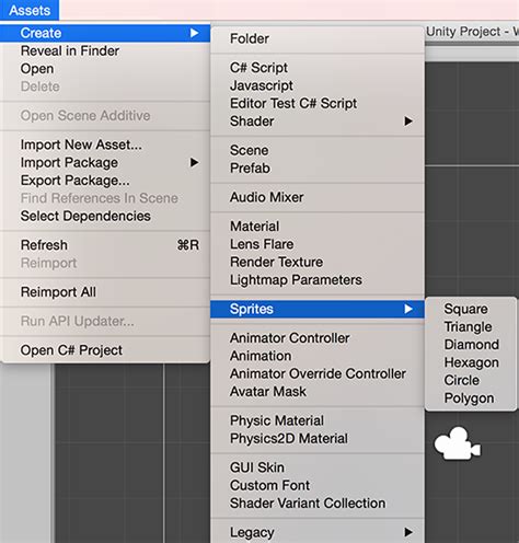 unity manual sprite creator