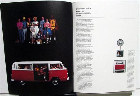 1973 Volkswagen Station Wagon Bus Campmobile Dealer Sales Brochure Original