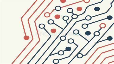 Circuit Board Pattern Technology Abstract Lines Digital Connection Vector Design Generative Ai