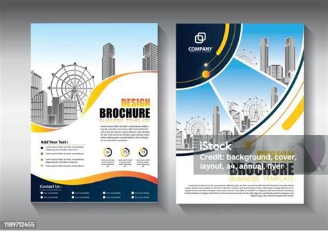 브로셔 디자인 현대적인 레이아웃 연례 보고서 포스터 화려한 삼각형a4의 전단지 기술 과학 밝은 배경의 시장을 위한 기하학적 모양 디자인에 대한 스톡 벡터 아트 및 기타