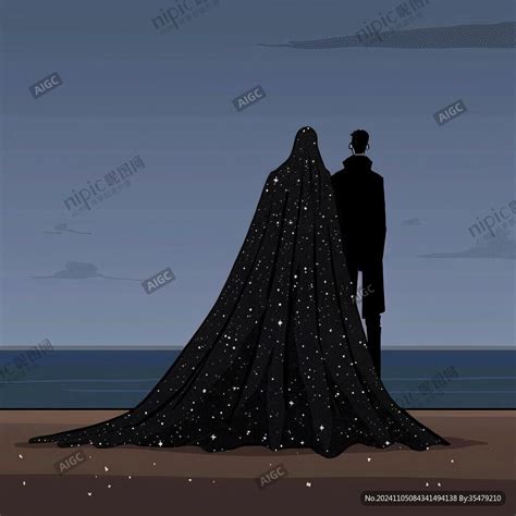 Ai创作图浪漫星空剪影 插画婚纱照 星辰大海男孩背影 星空壁纸星空婚礼 星空婚礼手绘 流星婚礼 星空背景婚礼 孤独感插画 婚纱人物剪影 孤独背影插画 流星雨婚礼 和你一起看流星雨 星辰大海女孩
