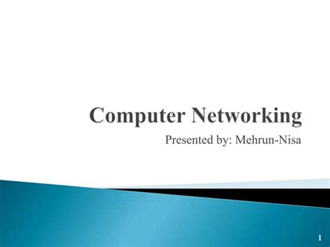 Computer Networking Ppt