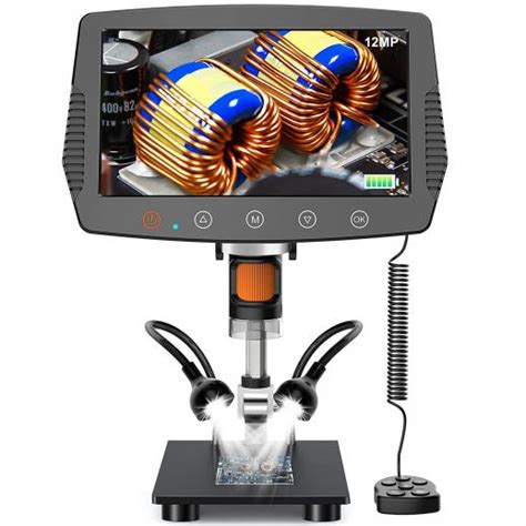 9 Inch Lcd Digital Microscope 1000x Magnification Coin Microscope With