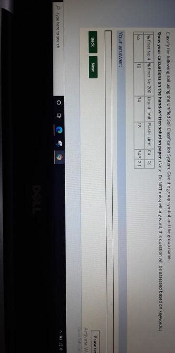 Solved Classify The Following Soil Using The Unified Soil Chegg Com