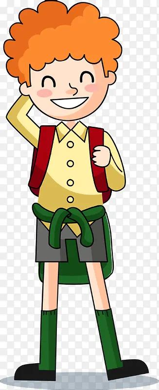 开学季摸头的男孩png图片素材下载图片编号8931297 Png素材网