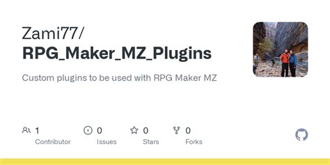 GitHub Zami RPG Maker MZ Plugins Custom Plugins To Be Used With RPG Maker MZ