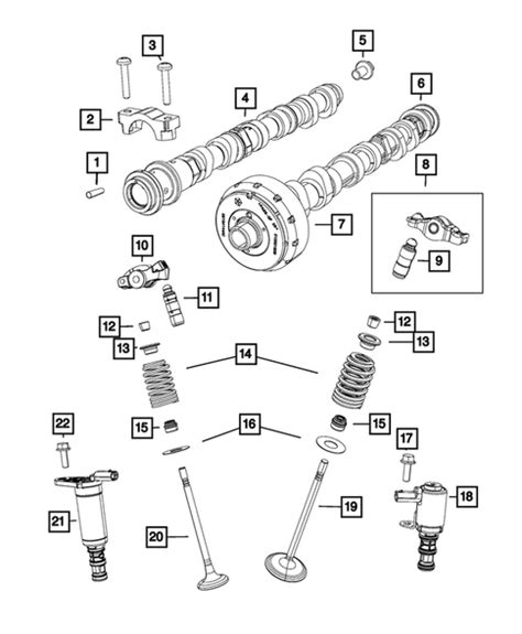 Camshaft And Valve For 2017 Chrysler Pacifica Mopar Estore
