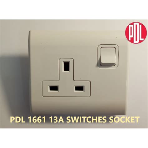 Pdl 1661 13a Switches Socket White Shopee Malaysia
