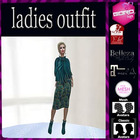 Second Life Marketplace Ladies Outfit Demo