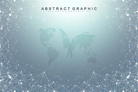 Premium Vector Abstract Perspective Background With Connected Line And Dots