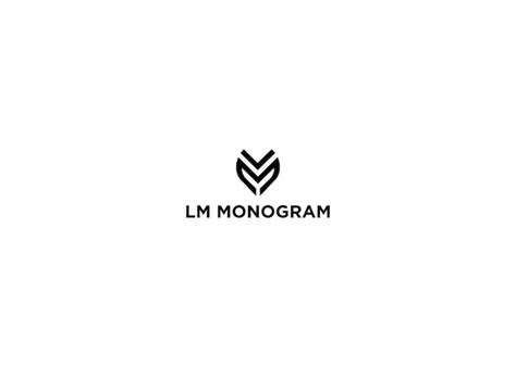 Lm 모노그램 로고 디자인 벡터 일러스트 프리미엄 벡터