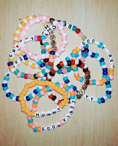 Letter Bracelets With Personalized Messages And Unique Bead Designs