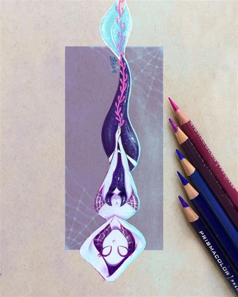 Laurine Artist On Instagram Day 8 Marvel I Wanted To Draw A New Character From The Marvel