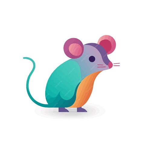 Premium Vector Cute Wild Rat Vector Illustration