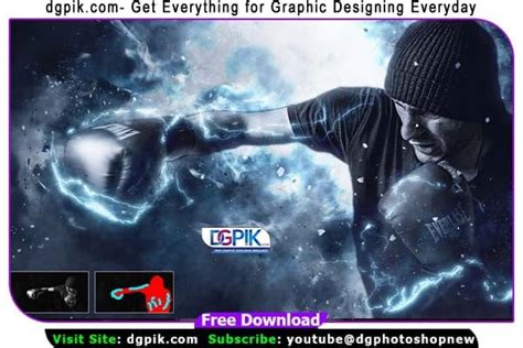 Power Explosion Effect Photoshop Action Dgpik