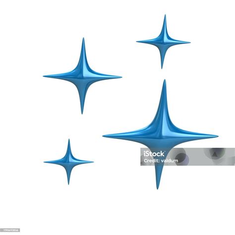 블루 스파클 별 아이콘 3d 일러스트 0명에 대한 스톡 사진 및 기타 이미지 0명 3차원 형태 공휴일 Istock