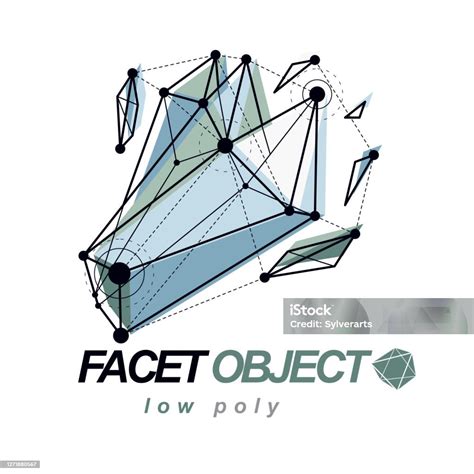 추상 벡터 3d 메시 다각형 오브젝트 통신 기술 현대 로고 타입 0명에 대한 스톡 벡터 아트 및 기타 이미지 0명 3차원 형태 건축물 Istock
