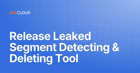 Release Leaked Segment Detecting And Deleting Tool Vng Cloud Docs