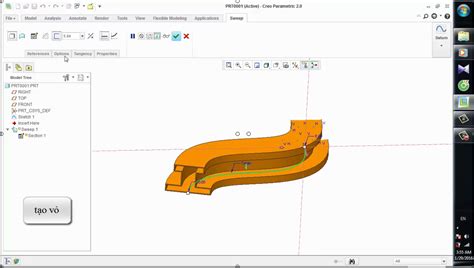 Creo Parametric Sweep Grabcad Tutorials