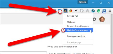 How To Rearrange Or Hide The Extension Buttons On The Chrome Toolbar