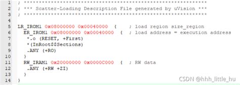 浅析keil的scf分散加载文件 基于stm32的例程flash Scf Csdn博客