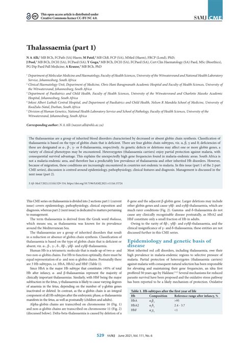 PDF Thalassaemia Part